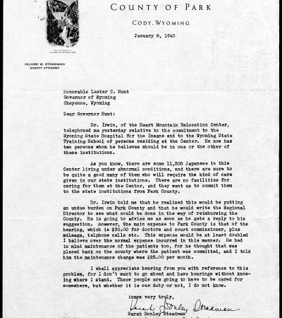 Lester C. Hunt papers | Wyoming History Day