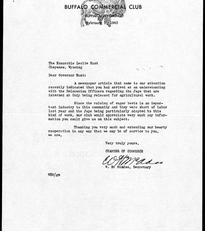 Lester C. Hunt papers | Wyoming History Day