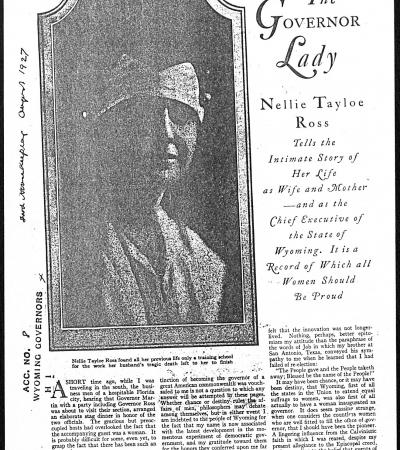 Nellie Tayloe Ross | Wyoming History Day
