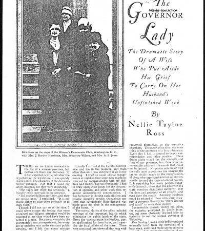 Nellie Tayloe Ross | Wyoming History Day