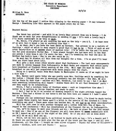 Nellie Tayloe Ross | Wyoming History Day