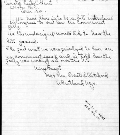 Lester Calloway Hunt | Wyoming History Day