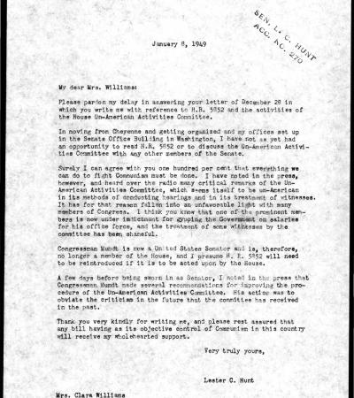 Lester Calloway Hunt | Wyoming History Day