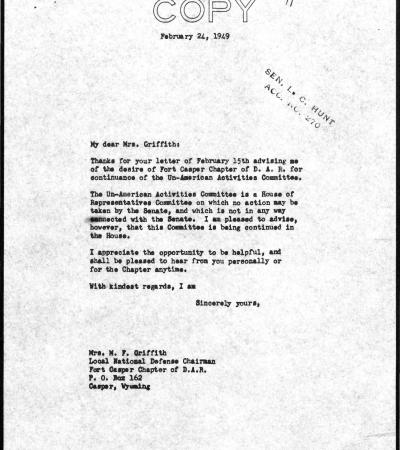 Lester Calloway Hunt | Wyoming History Day