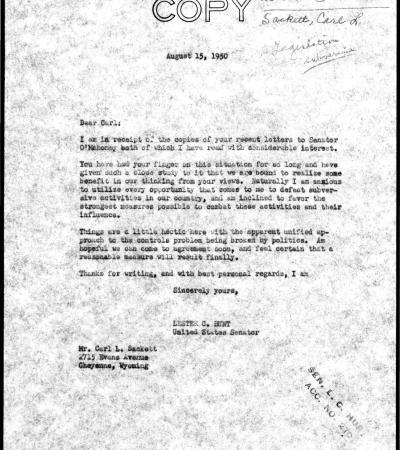 Lester Calloway Hunt | Wyoming History Day