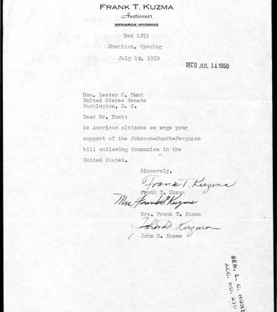 Lester Calloway Hunt | Wyoming History Day